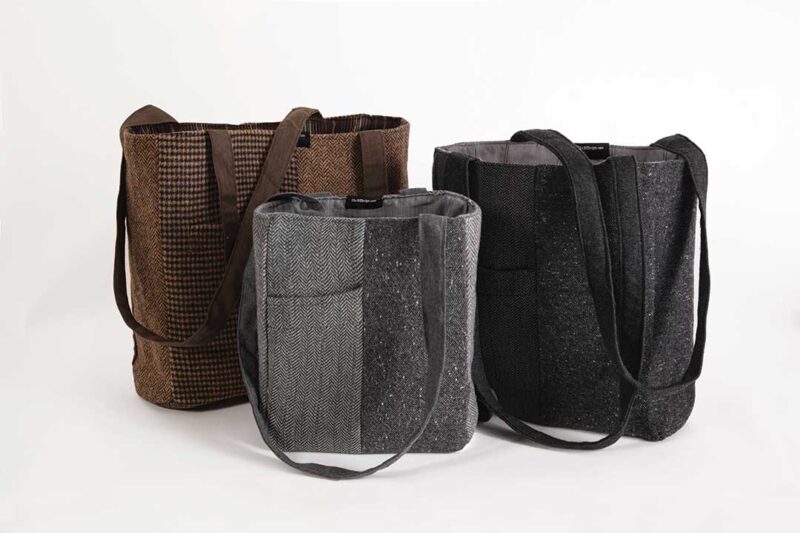 Upcycled Wool Tote Bags - Lilac Hill Designs